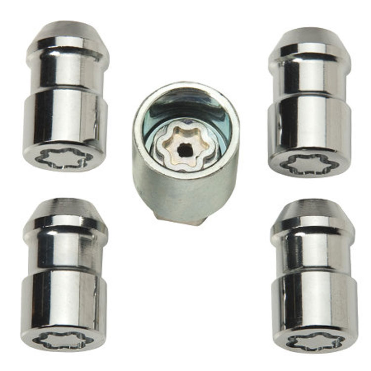 Chrome Cone Seat Trailer 4 Wheel Lock Set - Hardin Marine