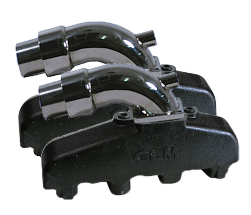 Cast Iron / Stainless Steel Exhaust System - BBC Kit w/Stainless Silent ...