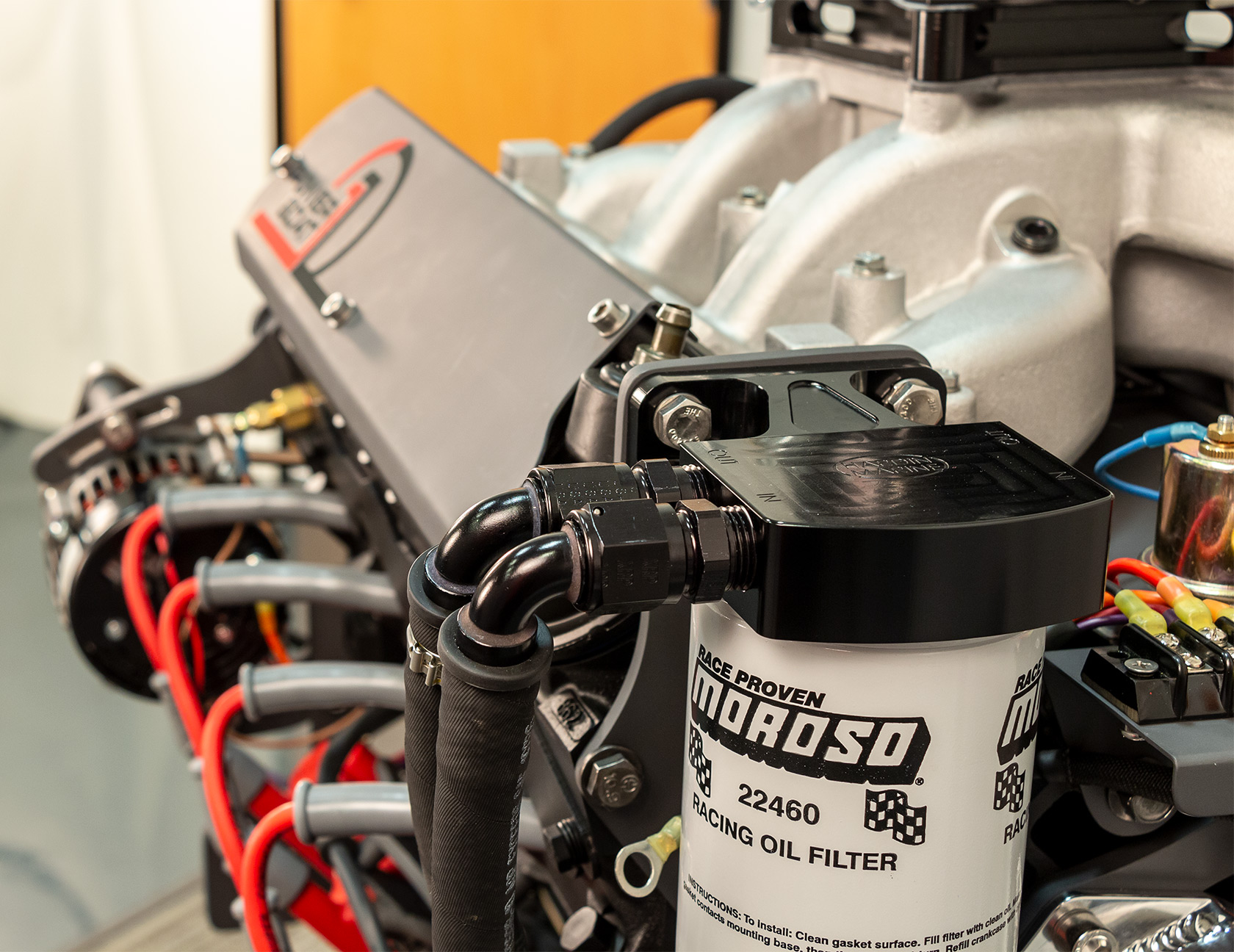 Remote Billet Aluminum Oil Filter Relocation Kit With AN12 Kenya Oil ...