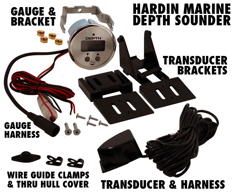 Hardin Marine - Depth Sounder Kit 2-1/16"