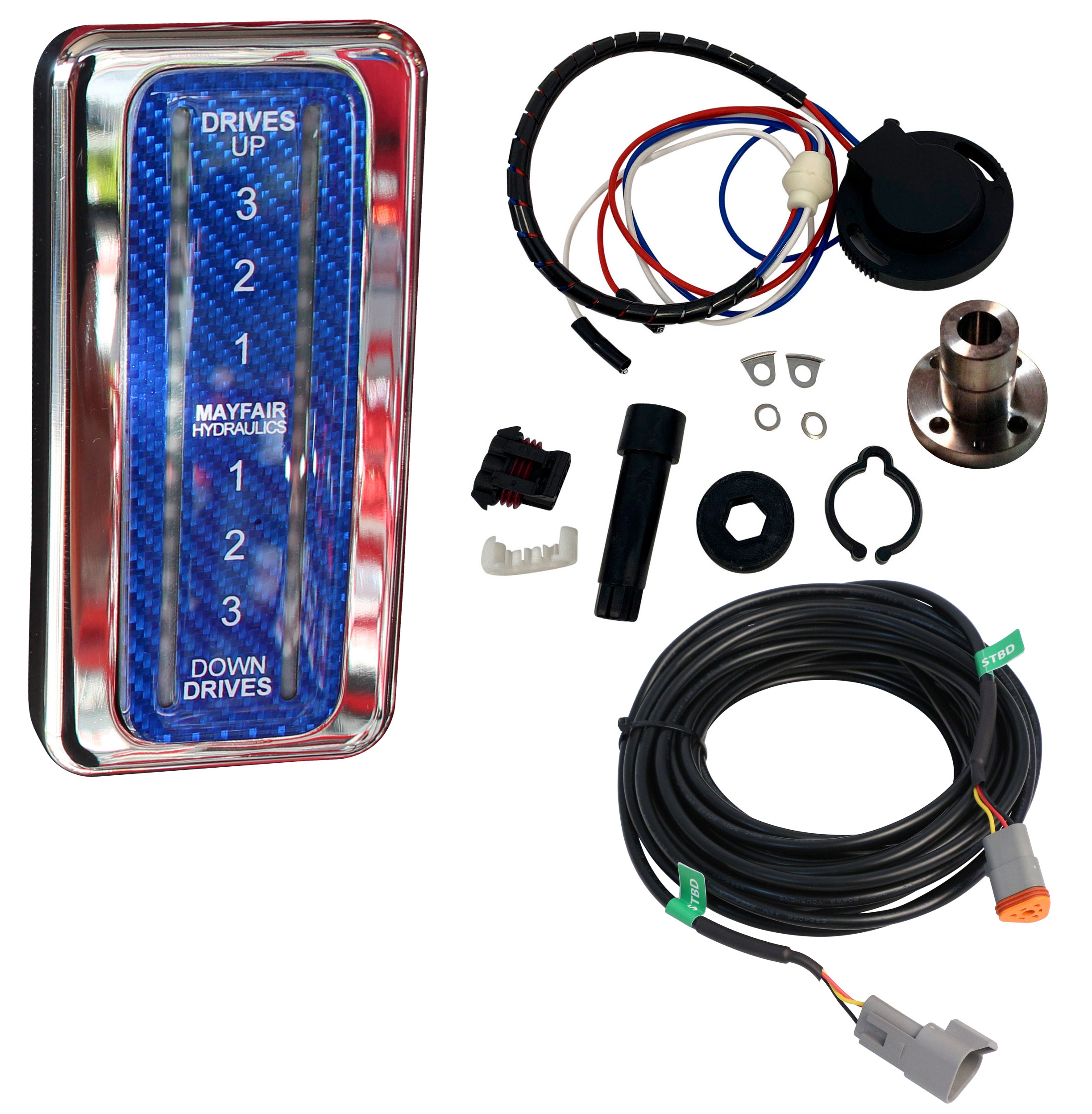 Hardin Marine - LED Trim Indicator Kit for Single Mercury #6 Outdrive