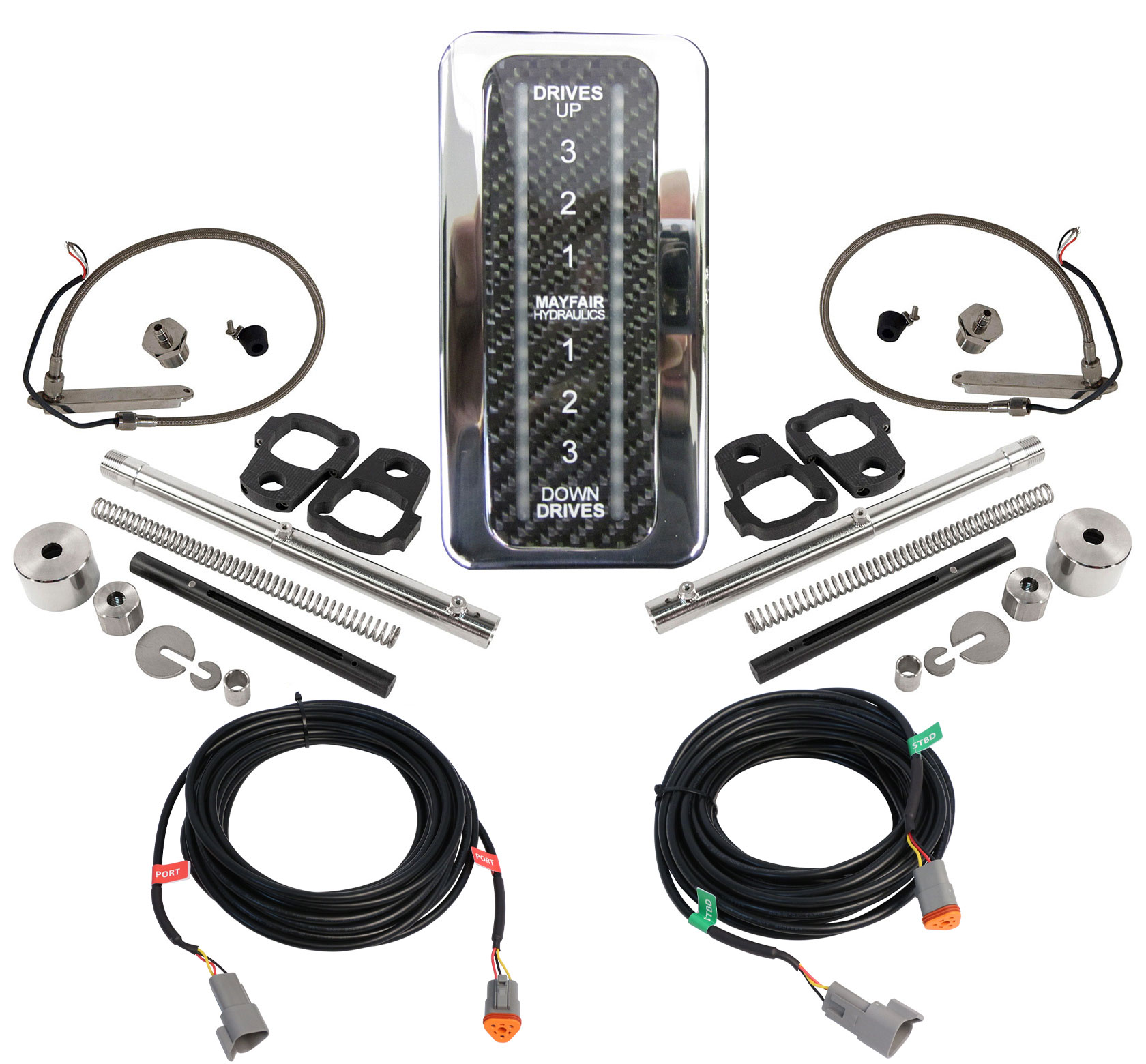 Hardin Marine - LED Trim Indicator Kit for Dual Mercury Speedmaster ...