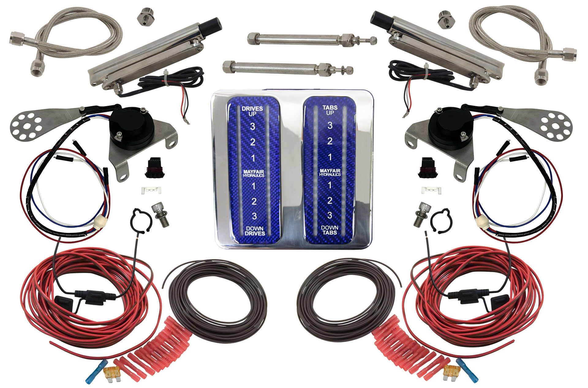 Hardin Marine - LED Trim Indicator Kit for Dual Mercury Bravo Outdrives ...