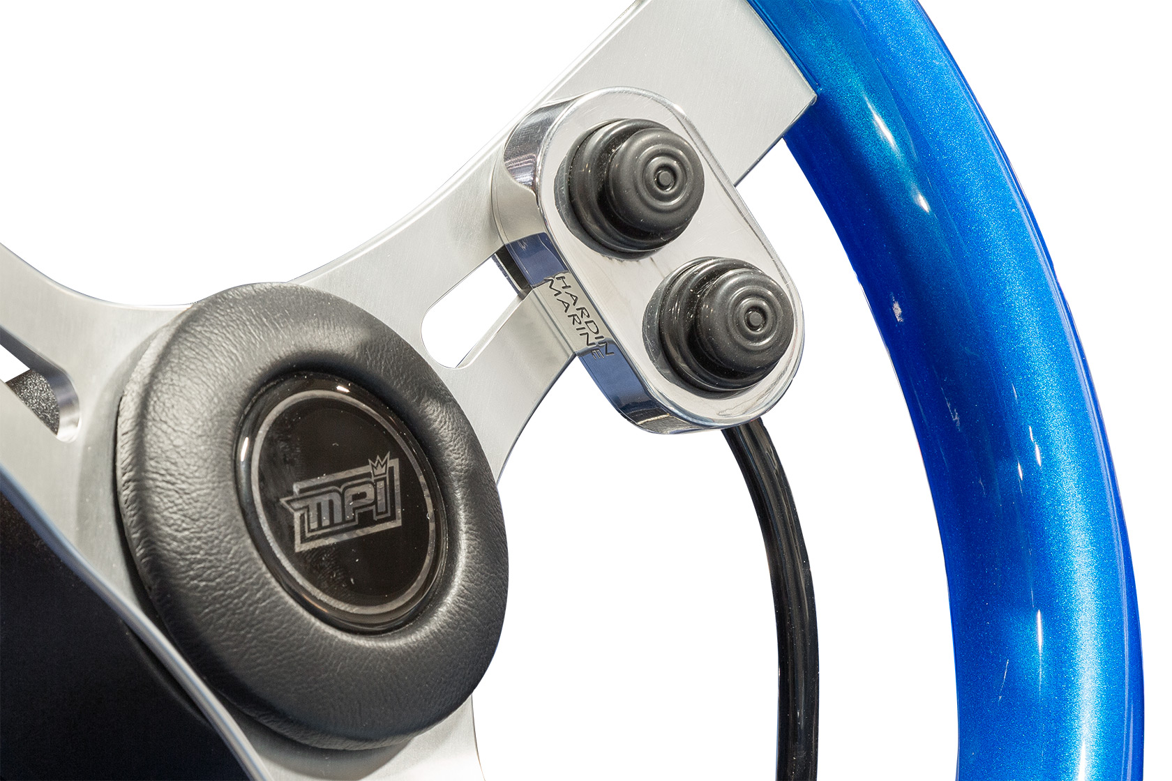Hardin Marine - Billet Aluminum Steering Wheel Mounted Trim Switch with ...