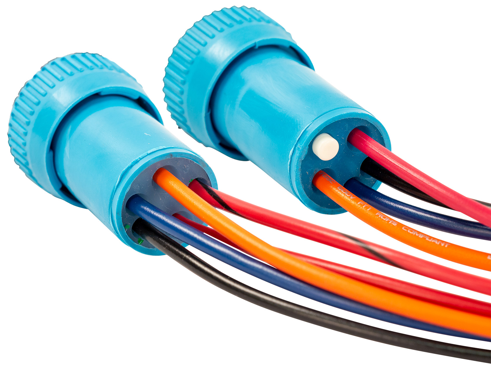 Hardin Marine - Deutsch Plug with 12" Wire Leads for Bluewater 19mm and ...