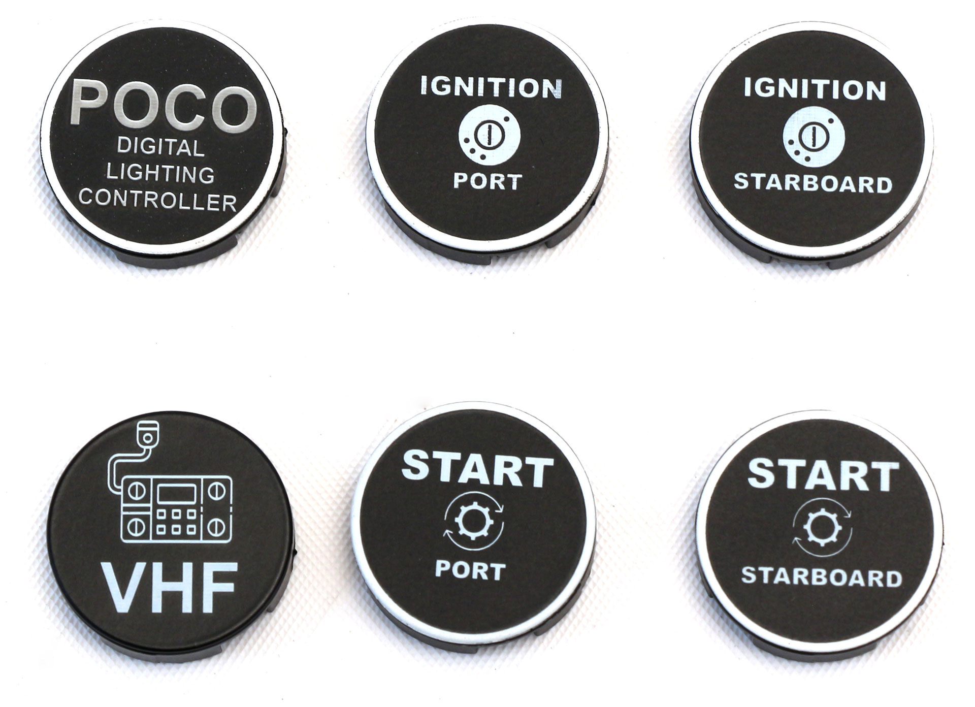 Hardin Marine - Custom Buttons for 22mm and 19mm Bluewater Switches