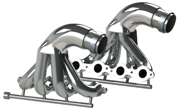 Hardin Marine - CMI LS Chevy E-Top Headers