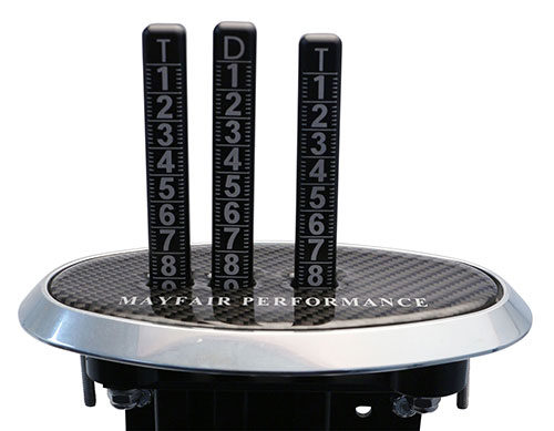 Hardin Marine - Three Stick Electronic / Digital Heads Up Trim Indicators